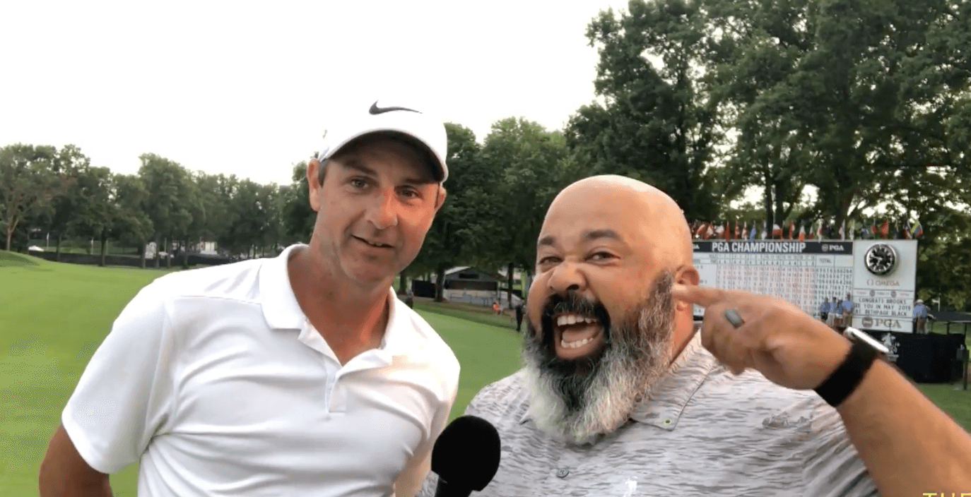 Watch: Interview with PGA Championship-winning caddie Ricky Elliott ...